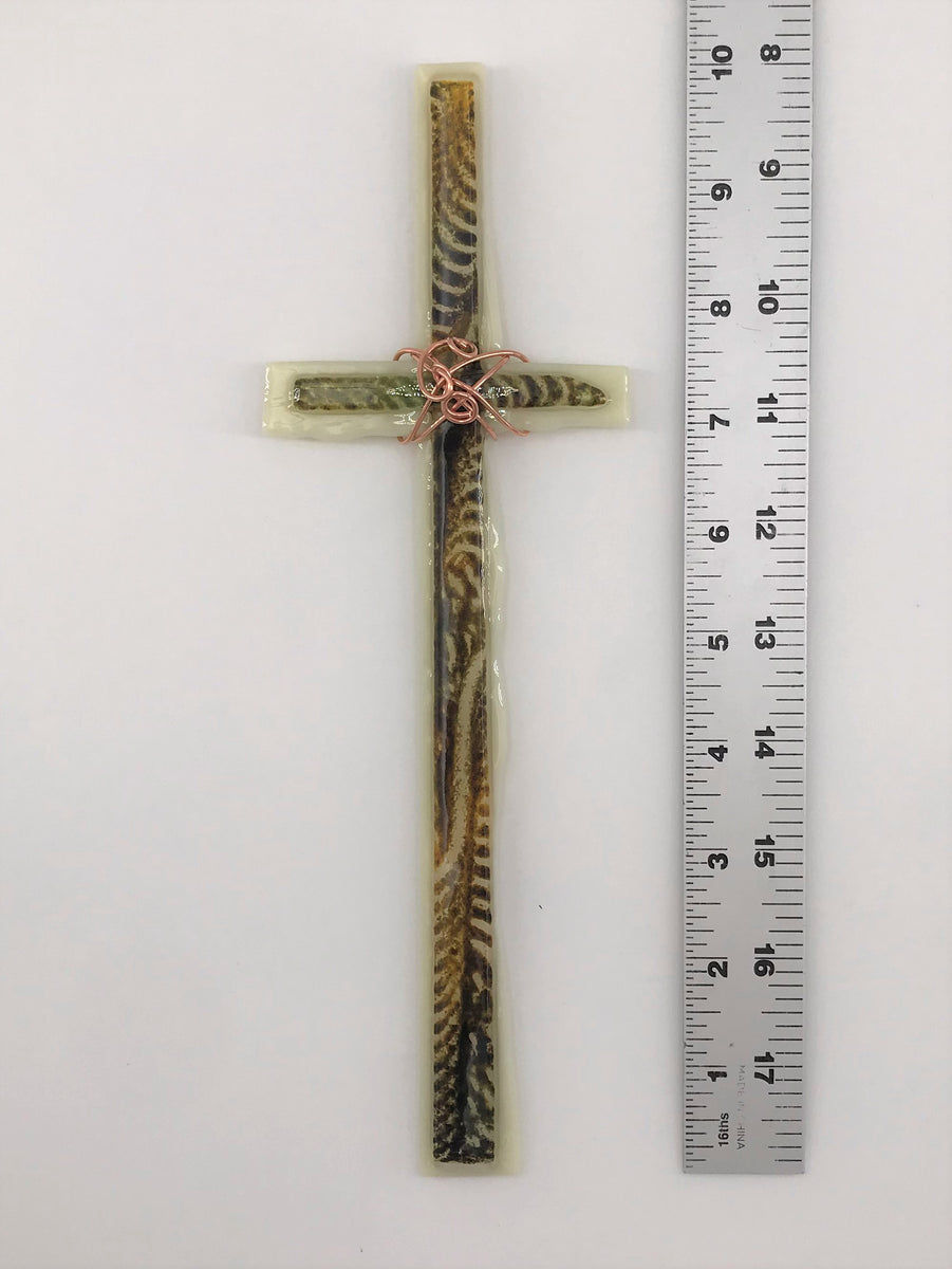 Fused Glass Cross - 307 – Summers Glass
