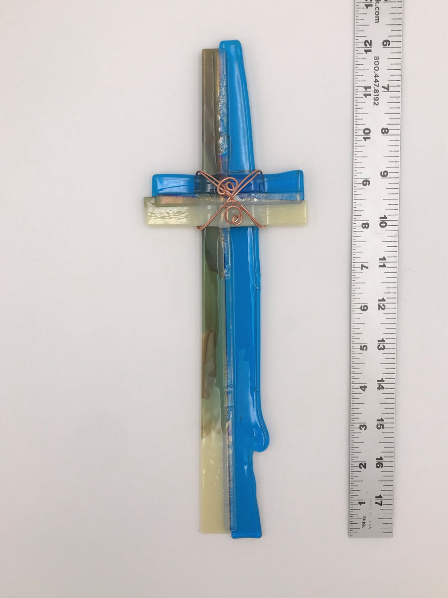 Fused Glass Cross - 602 – Summers Glass